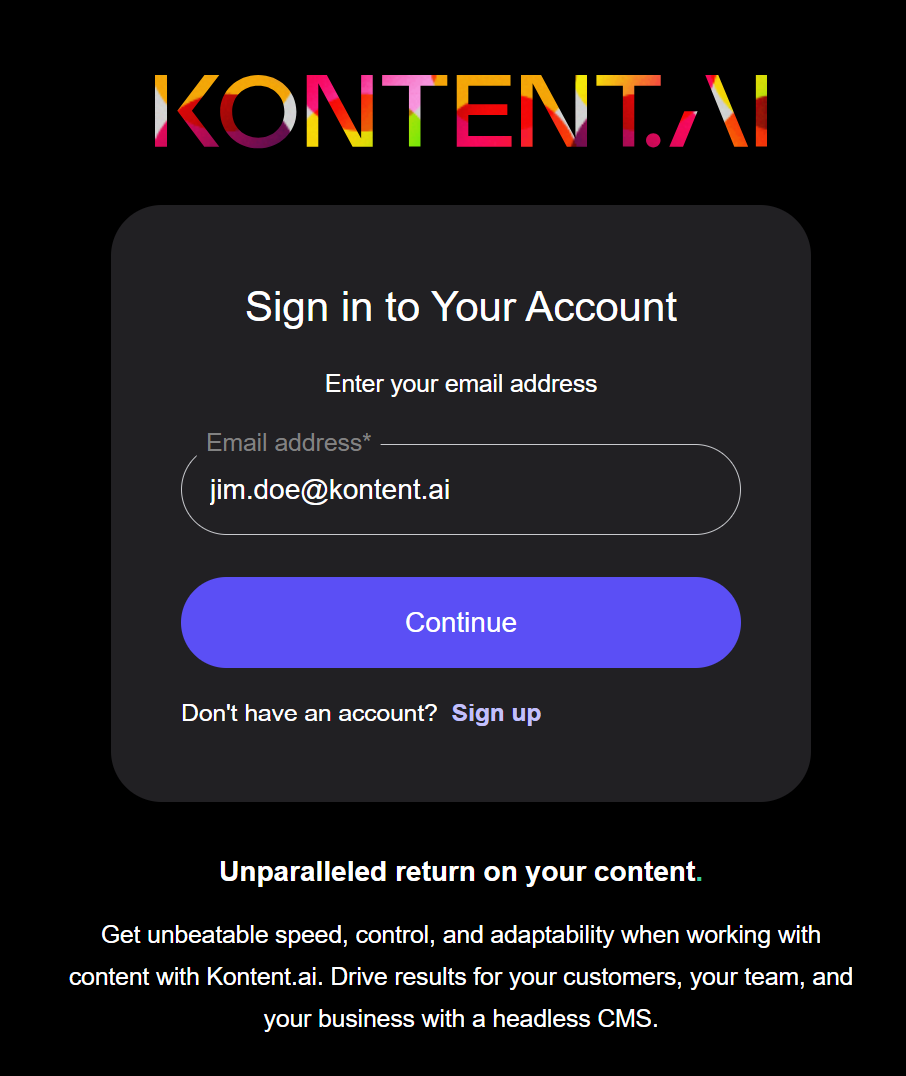 Get access to Kontent.ai | Kontent.ai Learn